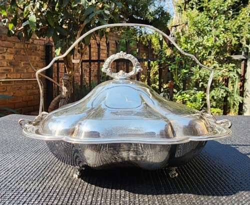 Silver - VINTAGE (1960S) EMESS ENGLISH SILVERPLATED CHAFING DISH 2ND OF ...