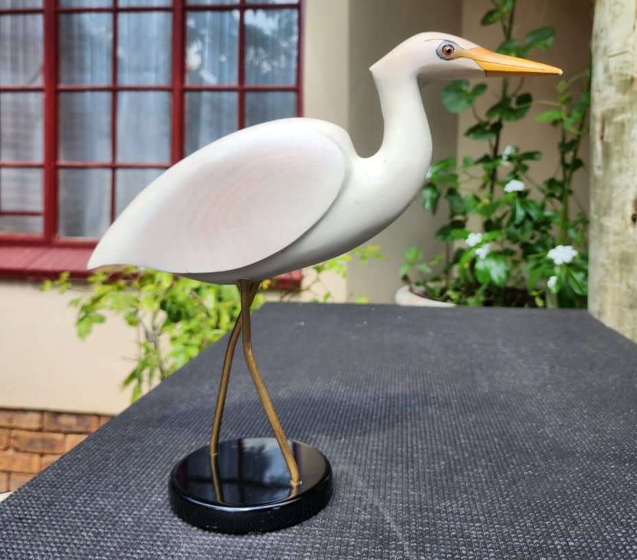 Wooden - FEATHERS GALLERY KNYSNA LIMITED EDITION NO 377 OF 2000 EGRET ...