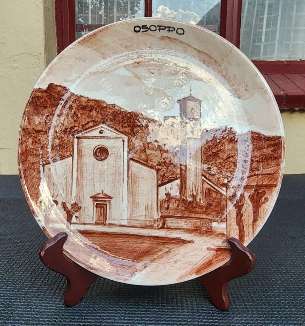 Italian Porcelain - Church of San Rocco Osoppo Italy Wall Plate for ...