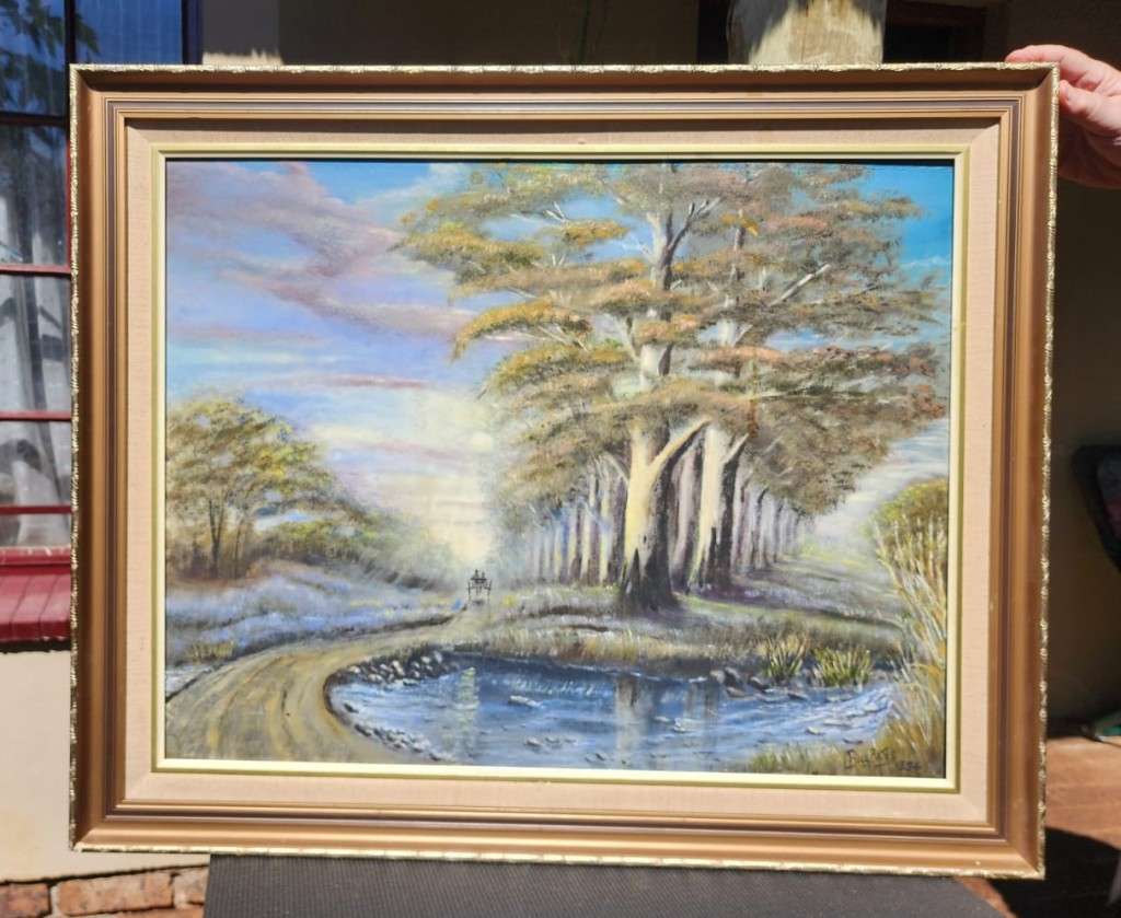 Paintings - Bill Bates (Dad of Springbok Albie Bates) 1994 Original Oil ...