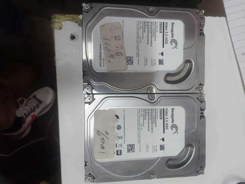 Internal Drives - One Lot, 2 X Seagate 2TB Hard Drives, Video Recording ...