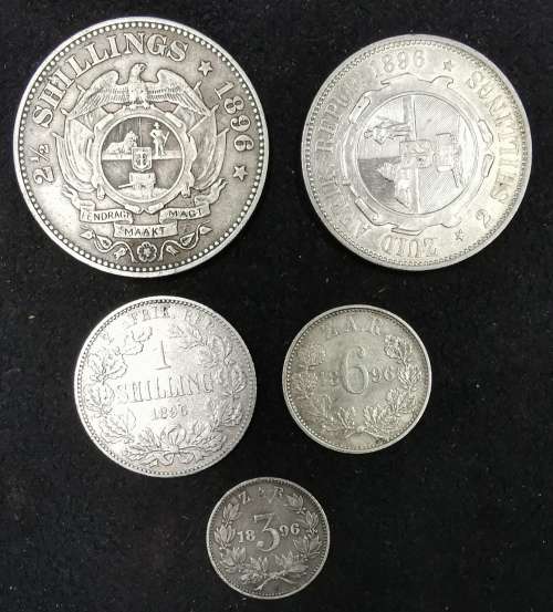Sets - ZAR 1896 OF 5 COINS was sold for R701.00 on 29 May at 21:31 by ...
