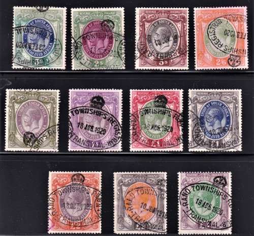 Union of South Africa - SA LOVELY LOT OF KGV REVENUE STAMPS was sold ...