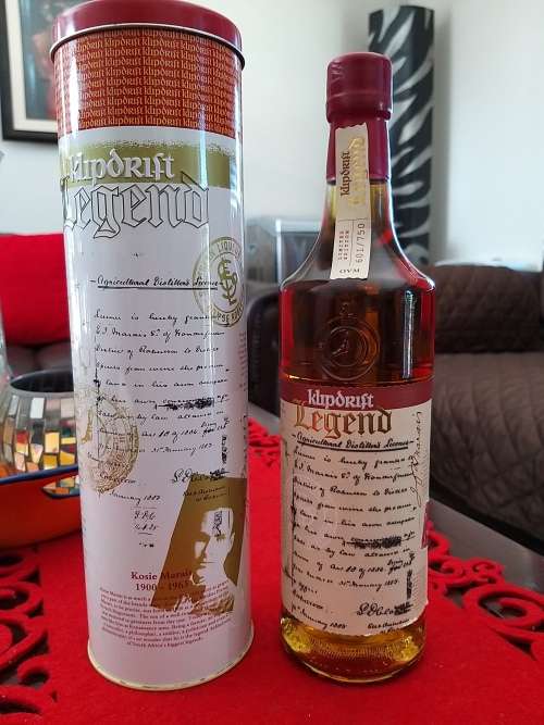 Bar Accessories - Klipdrift Legend Brandy. No 601 of 750 was sold for ...