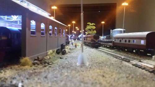 Scenery - HO scale 12V LED yard lights (lamps) for model railway layout ...