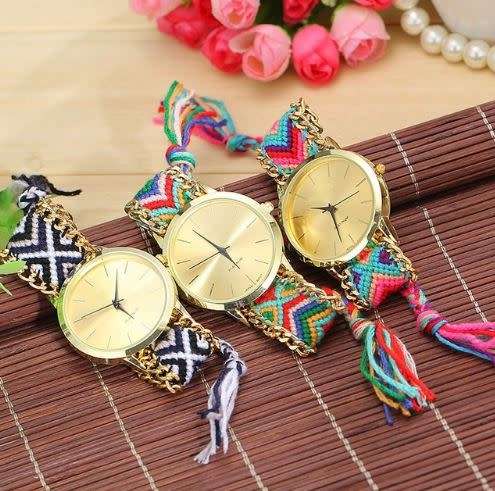 Women's Watches - Handmade Braided Friendship Bracelet Rope Watch ...