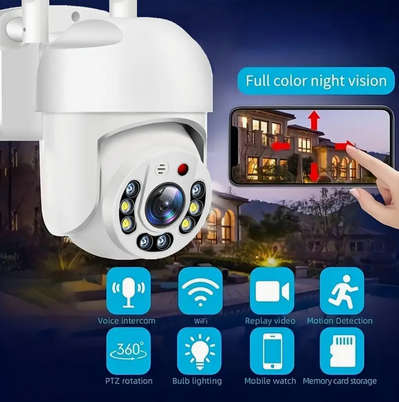 Surveillance Cameras - Enhanced Wi-Fi Security: Waterproof PTZ Auto ...