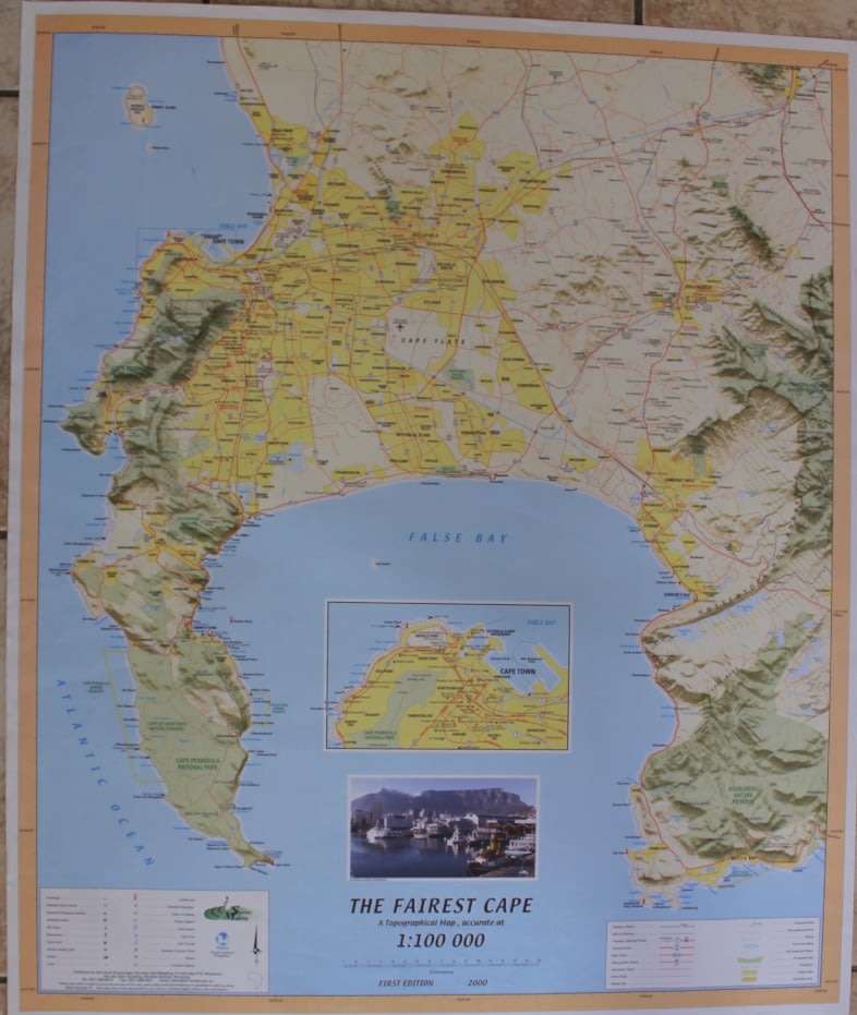 Maps - Fairest Cape Map of Cape Peninsula 2000 Printed Map was listed ...