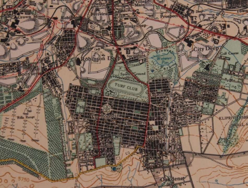 Maps - Witwatersrand Central, East and West, Topographical Map 1935 ...