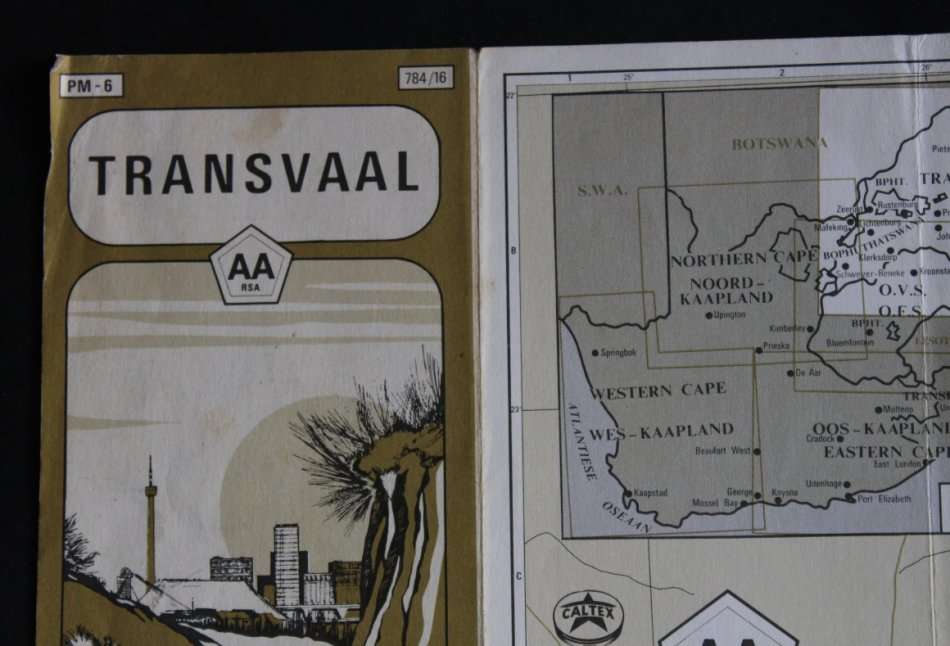 Maps - Vintage AA Folded Road Map of the Transvaal 1978 was listed for ...