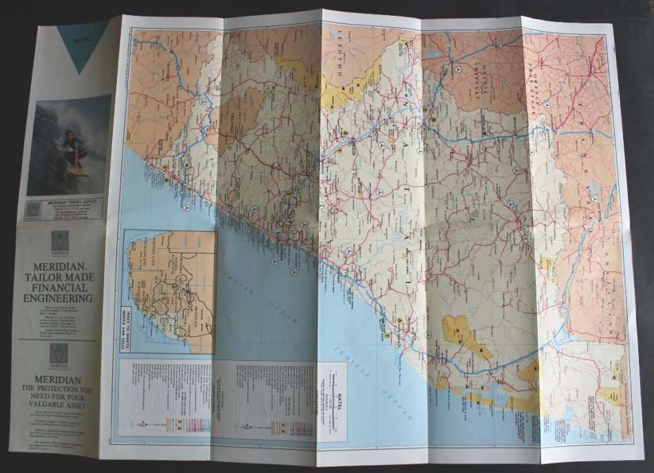 Maps - Vintage Folded AA Road Maps - Natal 1990's Three Maps was listed ...