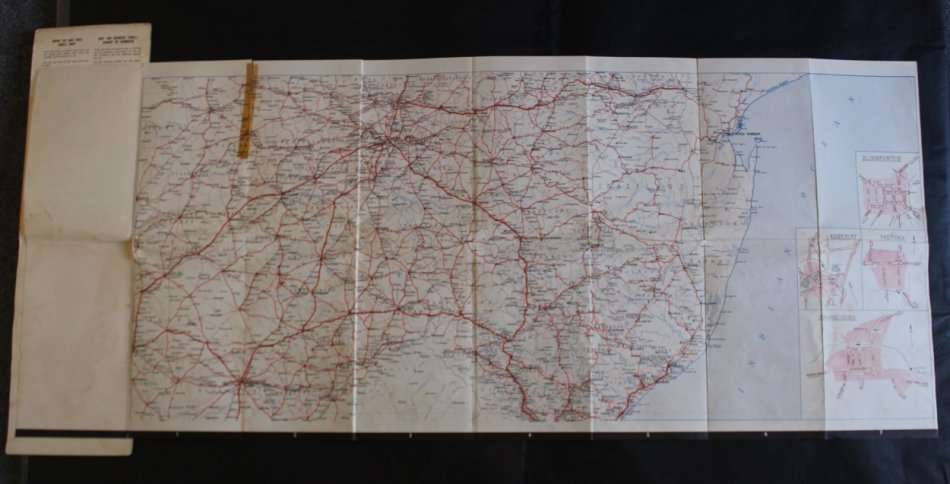 Maps - 1955 Shell Road Map of Southern Africa Folded Map Section 2 was ...