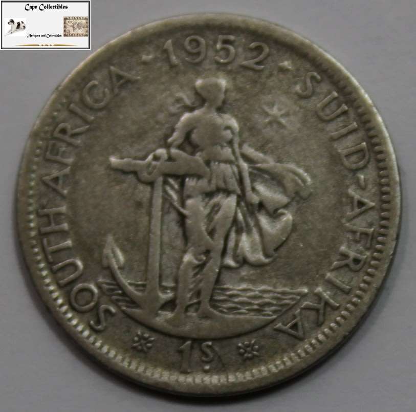 Shilling - South Africa 1 Shilling Coin 1952 Circulated for sale in ...