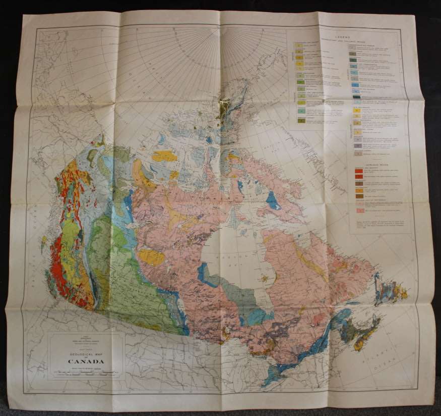 Maps - Dept of Mines and Technical Survey Geological Folded Map of ...