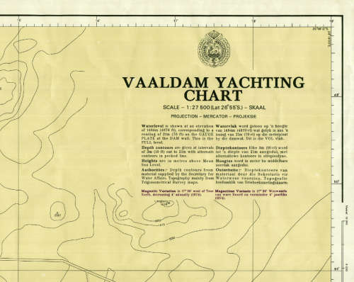 Maps - Vaal Dam Yachting Chart 1974 SAN 2051 Poster Map Digital ...