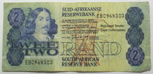 GPC de Kock - South Africa 2 Rand Bank Note 1984 de Kock Circulated VF ...