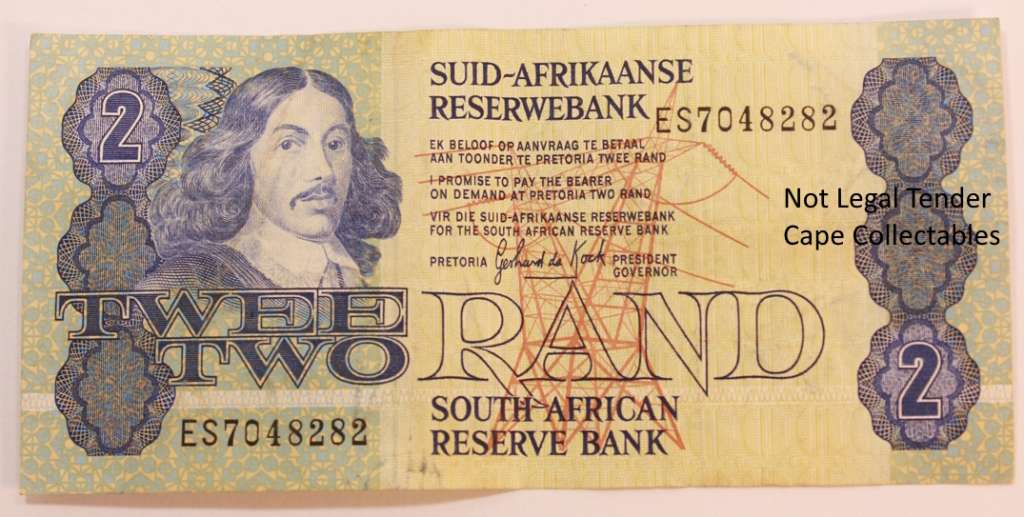 GPC de Kock - South Africa 2 Rand Bank Note 1984 de Kock Circulated EF ...