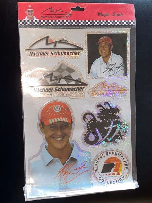 Sporting Memorabilia - MICHAEL SCHUMACHER MEGA PACK STICKERS was listed ...