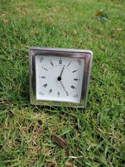 Other Clocks - Y2K MILLENNIUM STERLING SILVER QUARTZ DESK CLOCK - PJ ...