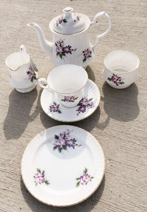 English Porcelain - ROYAL WINDSOR 10 PIECE BREAKFAST SET was listed for ...