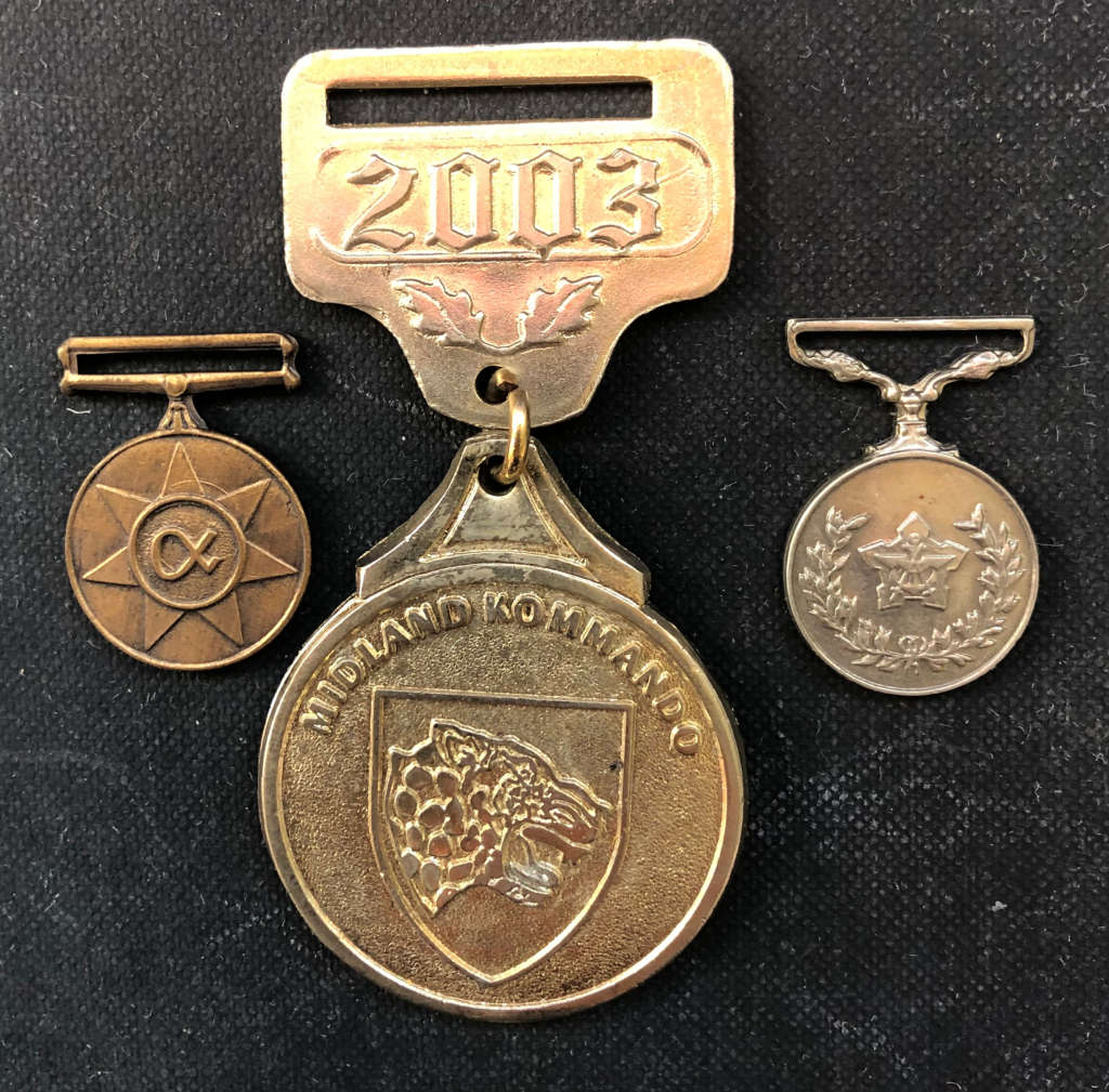 SADF & SANDF - SADF MINIATURE MEDALS AND MIDLAND COMMANDO 2003 MEDAL ...