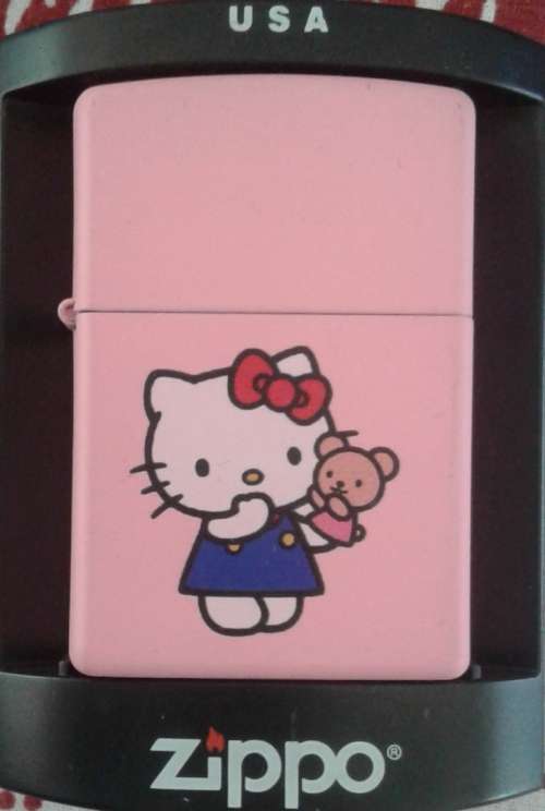 Smoking Accessories - Hello Kitty Zippo Lighter was sold for R325.00 on ...