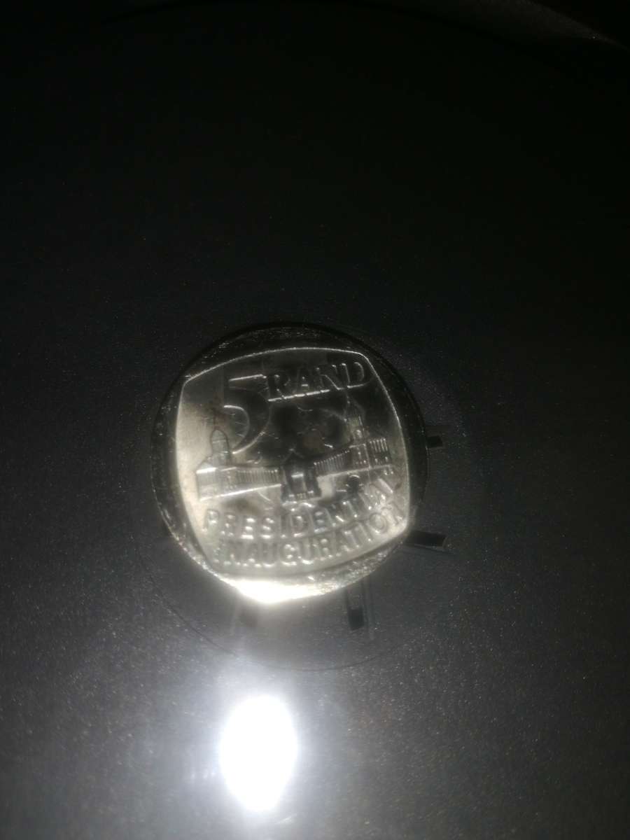 Inauguration R5 - South Africa 5 Rand Coin | Presidential inauguration ...