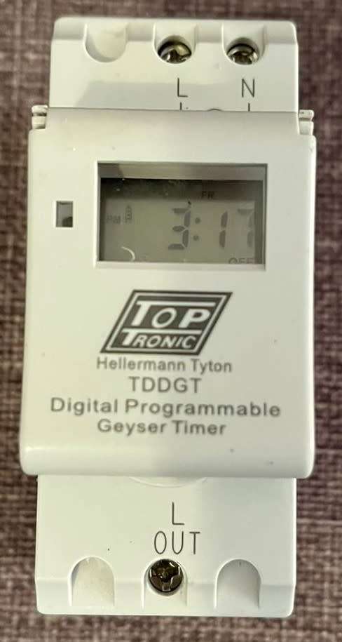 Electrical Timers - Hellerman Tyton Programmable Geyser switch for sale ...