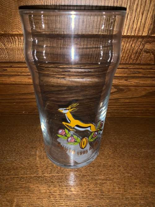 Bar Accessories - 1995 Springbok Rugby Beer Glass was sold for R25.00 ...