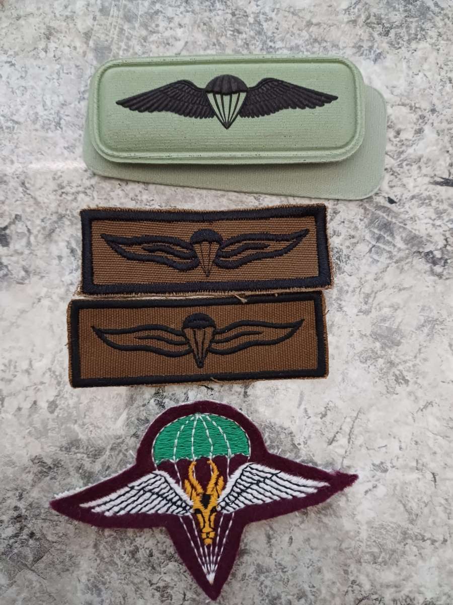 South African Army - Parabat Beret Badge adn Wing Set was sold for R300 ...