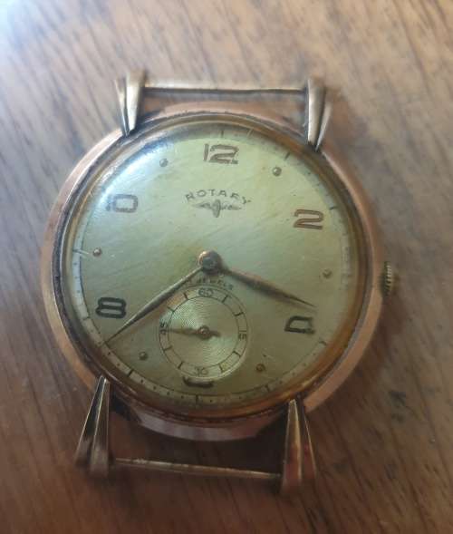 Other Antiques & Collectables - Vintage 9ct Solid Gold Rotary Men`s ...