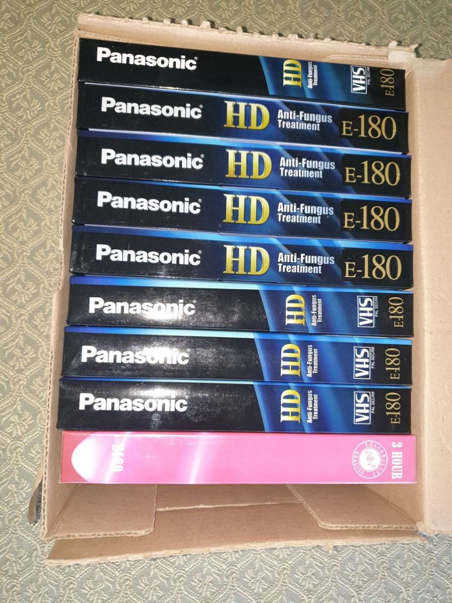 Other Electronics - 9 sealed VHS tapes . Stored in cool dry location ...