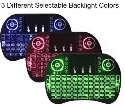 PC Remote Controls - 2.4GHz i8 Mini Wireless Keyboard with Touchpad LED ...