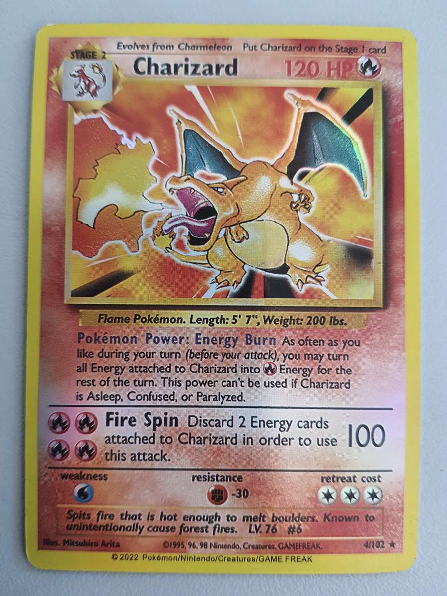 Trading Cards - #23 - SUPPER RARE CHARIZARD STAGE 2 SHADOWLESS TRADING ...