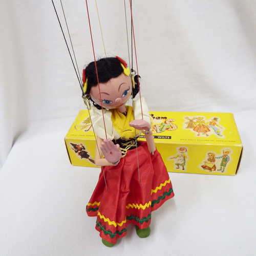 Other Toys - Pelham Puppets SS Gypsy girl marionette in box - String ...