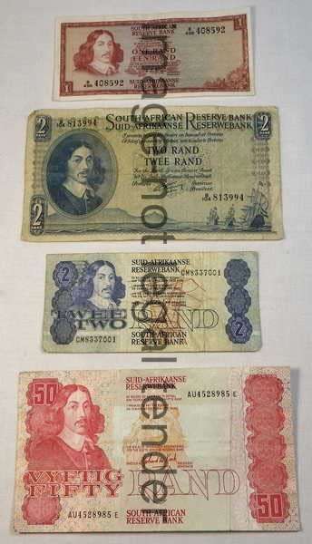 Other South African Bank Notes - Lot of 8 old South Africa banknotes ...