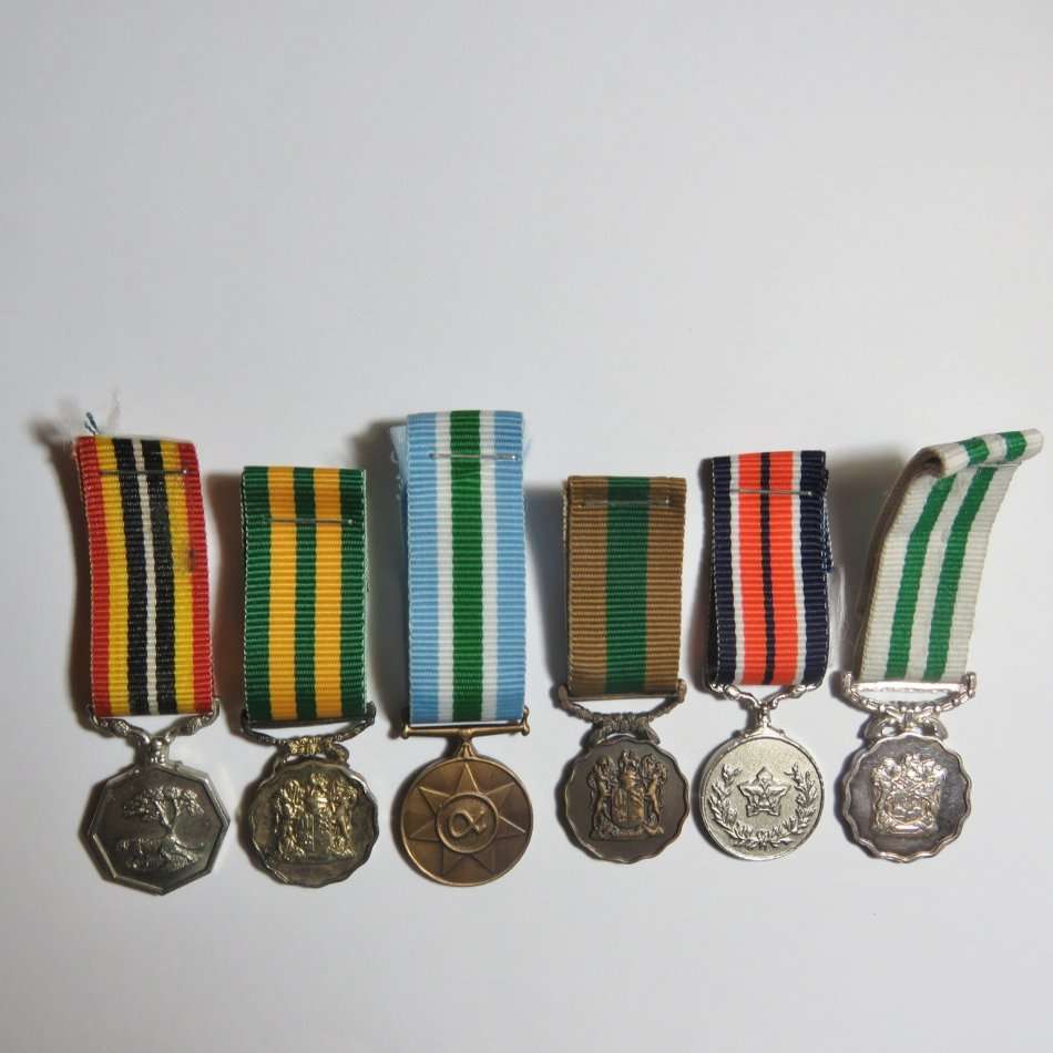SADF & SANDF - Set of 6 SADF miniature medals was listed for R650.00 on ...