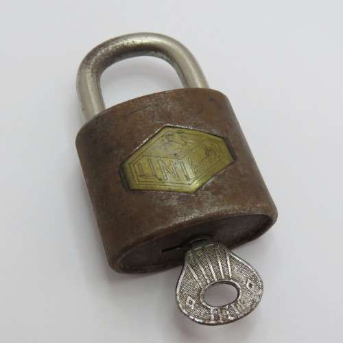 Other Antiques & Collectables - Vintage Union padlock with key was ...