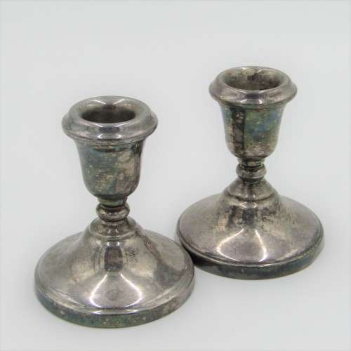 Silver - Pair of Lambidis original Silverware candle holders was listed ...
