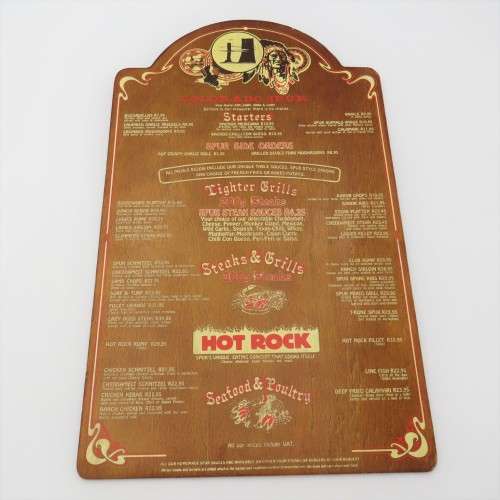 Other Antiques & Collectables - Vintage Colorado Spur Kathu wooden menu ...