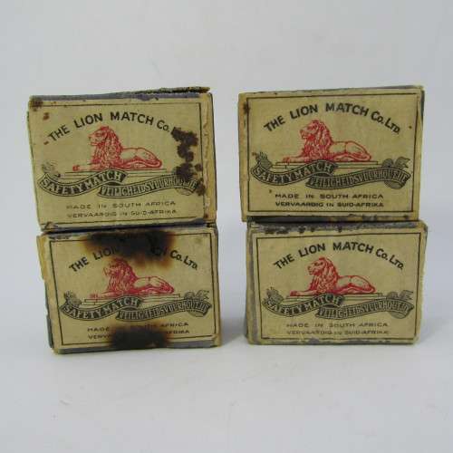 Smoking Accessories - Lot of 8 vintage Lion match boxes - empty was ...