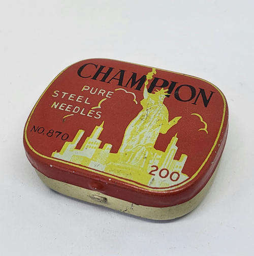 Other Antiques & Collectables - Vintage Champion gramophone needles tin ...