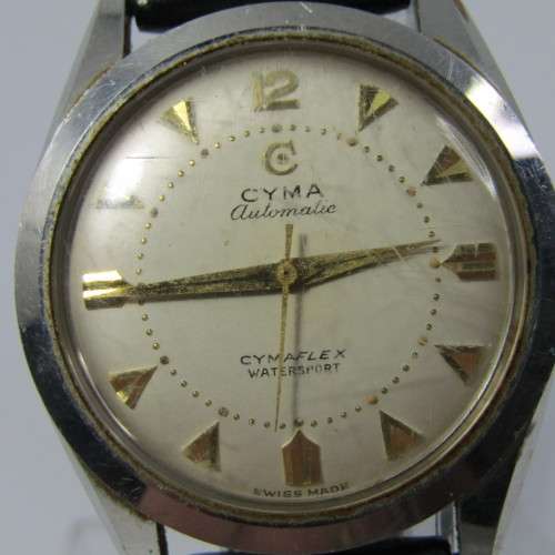 Men's Watches - Vintage Cyma Automatic Cymaflex mens watch - working ...