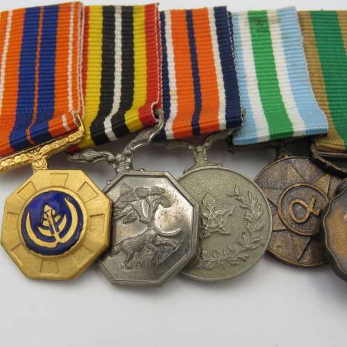 SADF & SANDF - Set of 6 SADF border War miniature medals including John ...