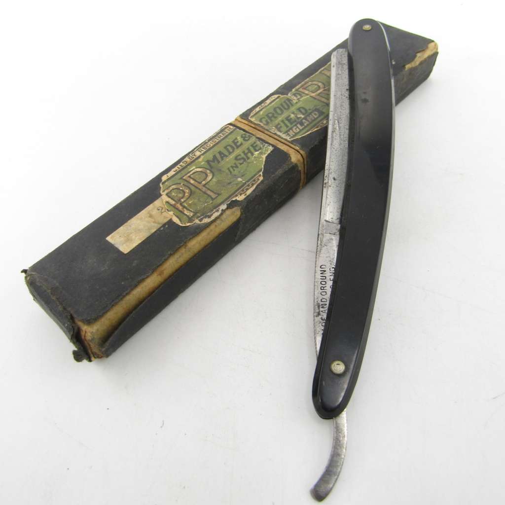 Razor Blades - Vintage Kropp cut throat straight razor in box was ...
