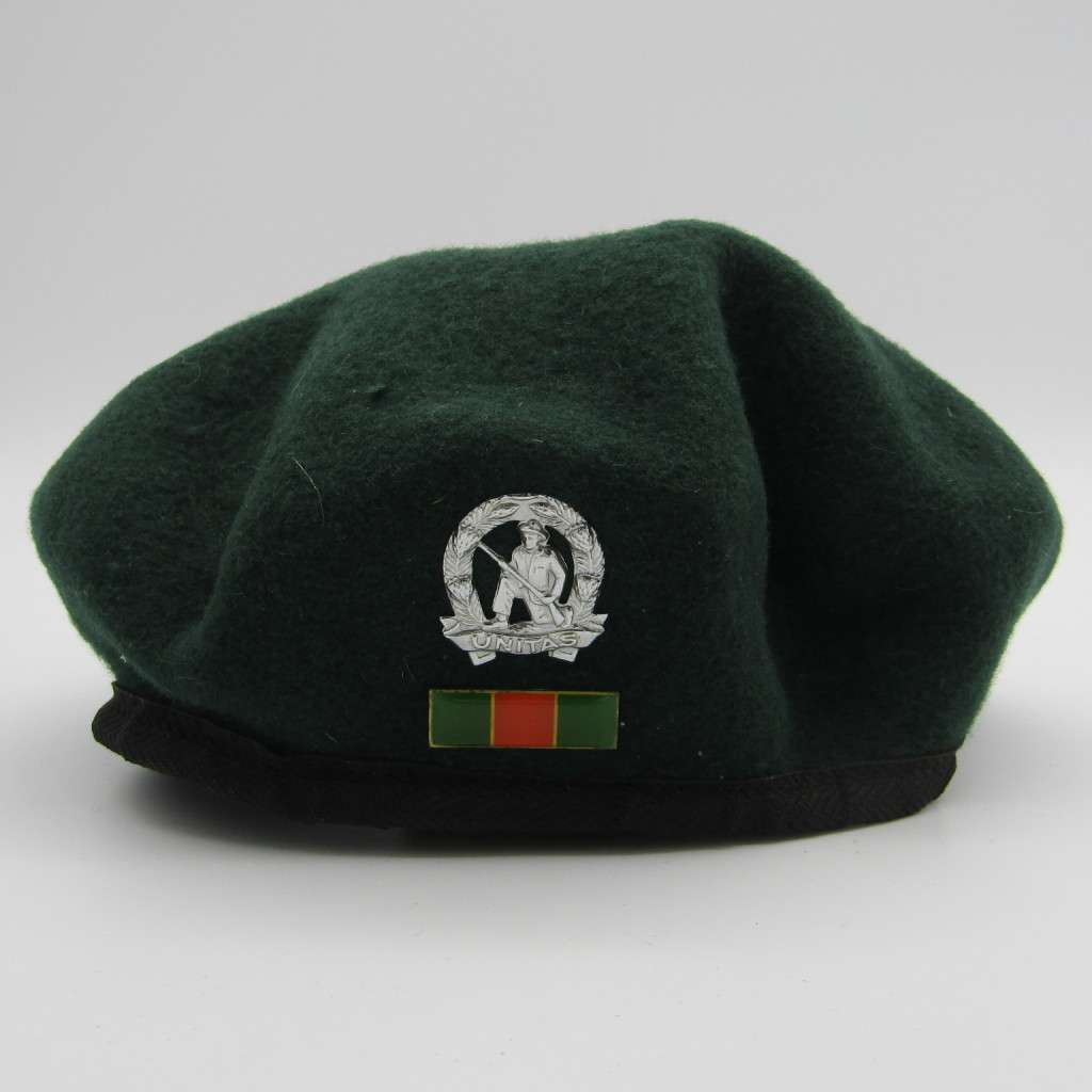 Headgear - SADF Commando beret with badge and balkie was listed for ...