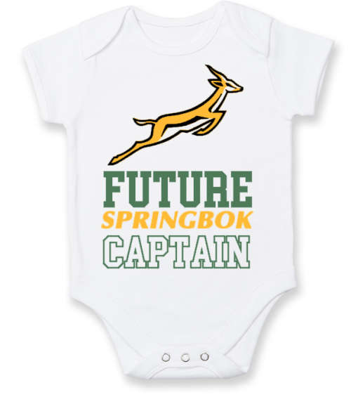 Baby Grows - PERSONALISED SPRINGBOK RUGBY Baby Grow with NAME & NUMBER ...
