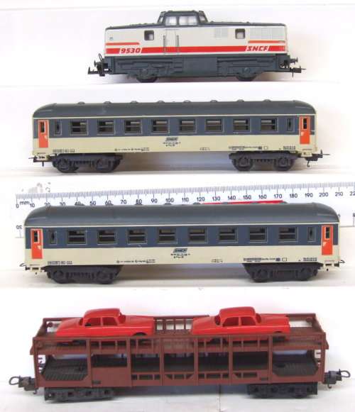 Train Sets - LIMA HO: SNCF Diesel Class V80 Passenge Train Set (103400 ...
