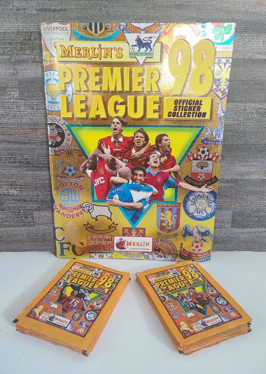 Trading Cards - 1998 Merlin`s by Topps Premier League Sticker Album ...