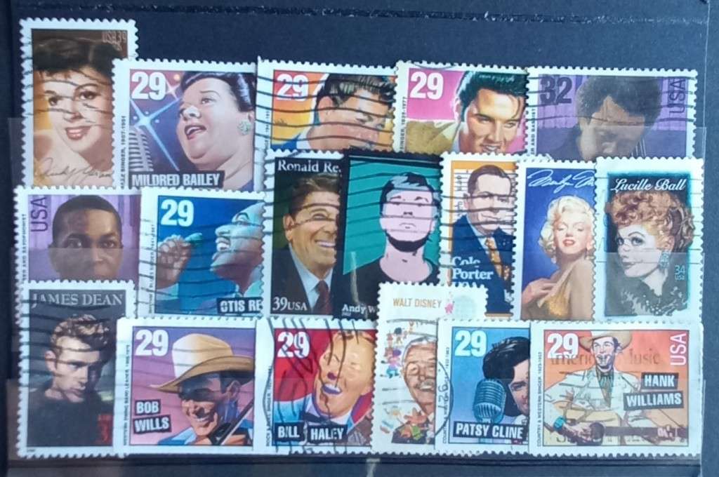 Bulklots and Thematic Collections - THEMATICS - FAMOUS AMERICANS ...